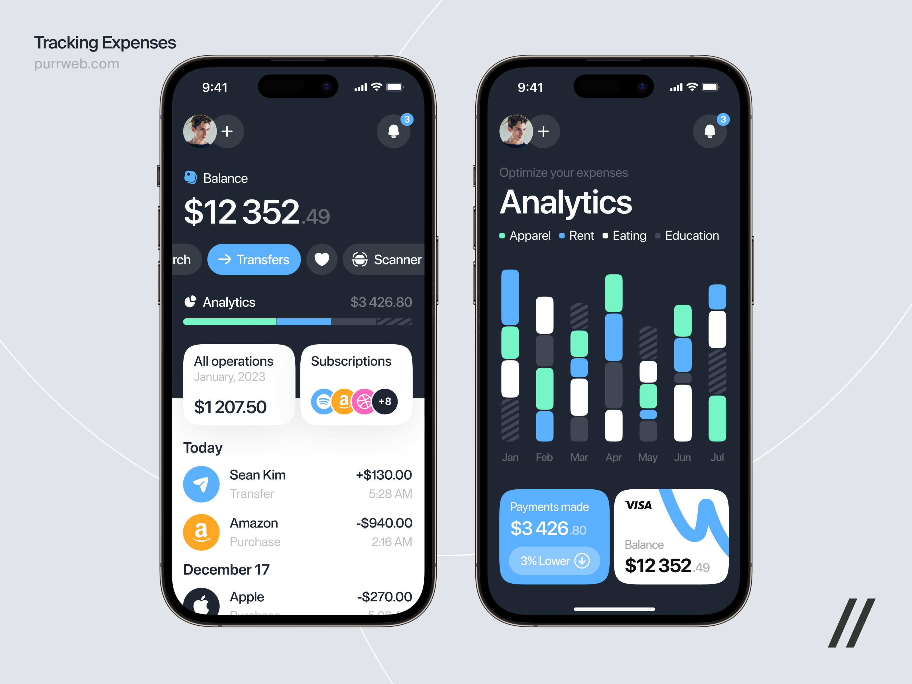Finance Tracking Mobile iOS App by Kristina Taskaeva for Purrweb UI/UX ... Finance Tracking Mobile iOS App by Kristina Taskaeva for Purrweb UI/UX ...